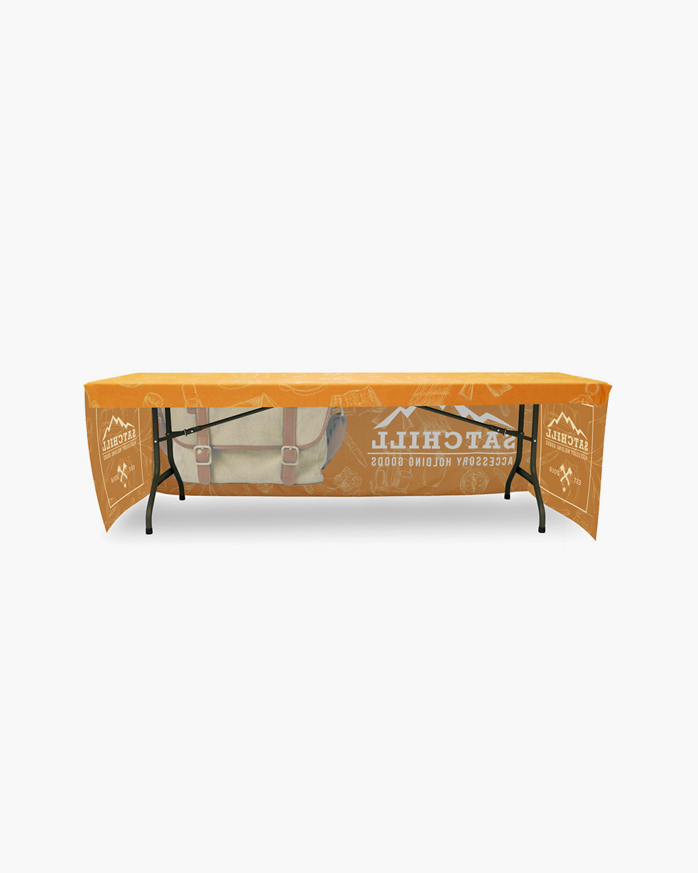8ft Open Back Fitted Table Cover | Planet Tradeshow