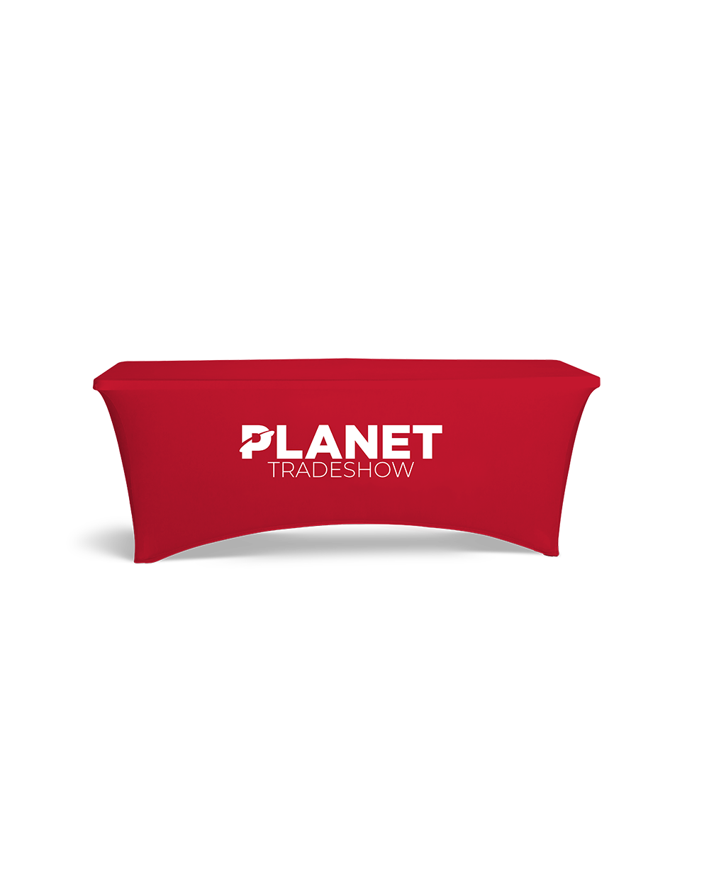 6ft Closed Back Stretch Table Cover | Planet Tradeshow