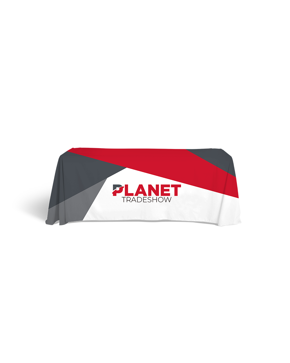 6' Closed Back Table Throw | Planet Tradeshow