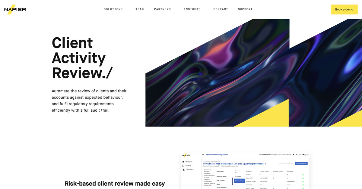 Client Activity Review | Customer Behaviour Analytics | Napier