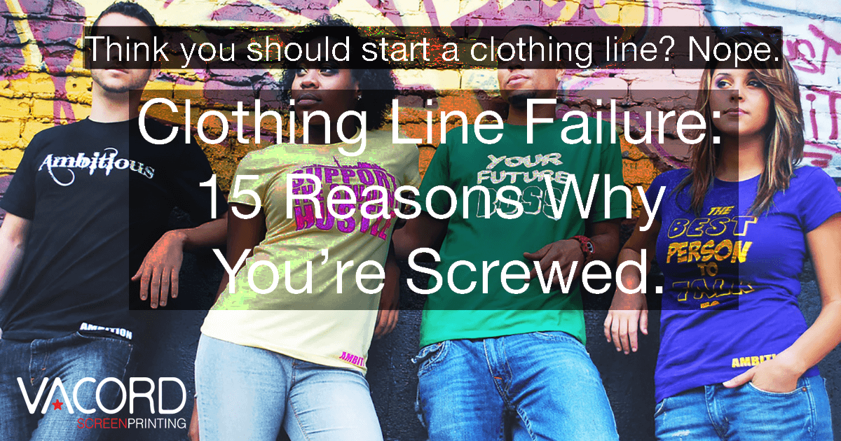 Clothing line failure: 15 reasons why you’re screwed