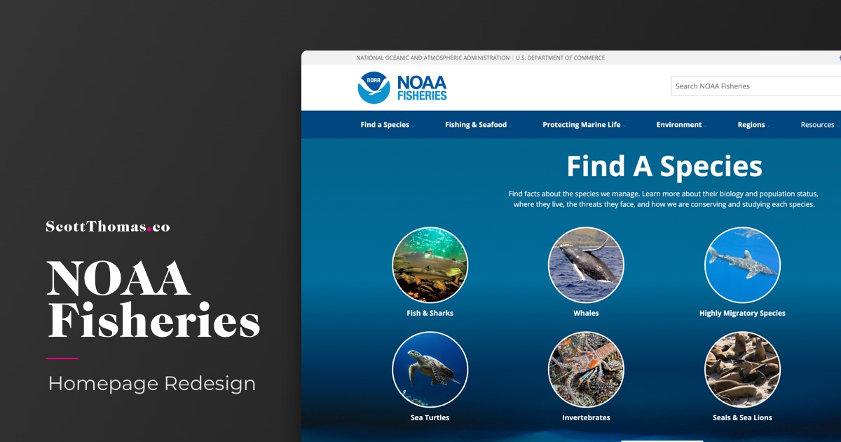 Unifying All of NOAA Fisheries | Designs by Scott Thomas
