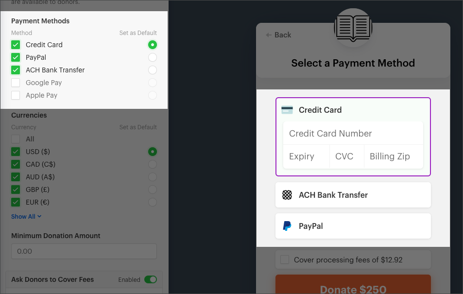 Donation Form Payment - GiveForms