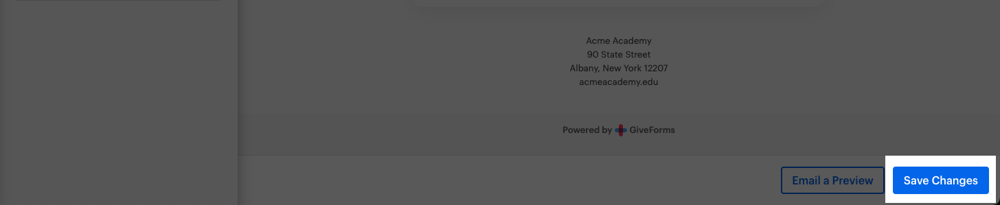 Campaign Email Template - GiveForms