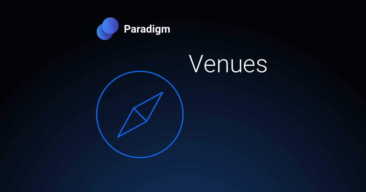 Venues | Help Center | Paradigm
