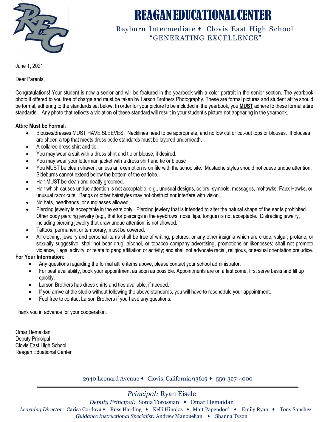 Clovis East High School Copy