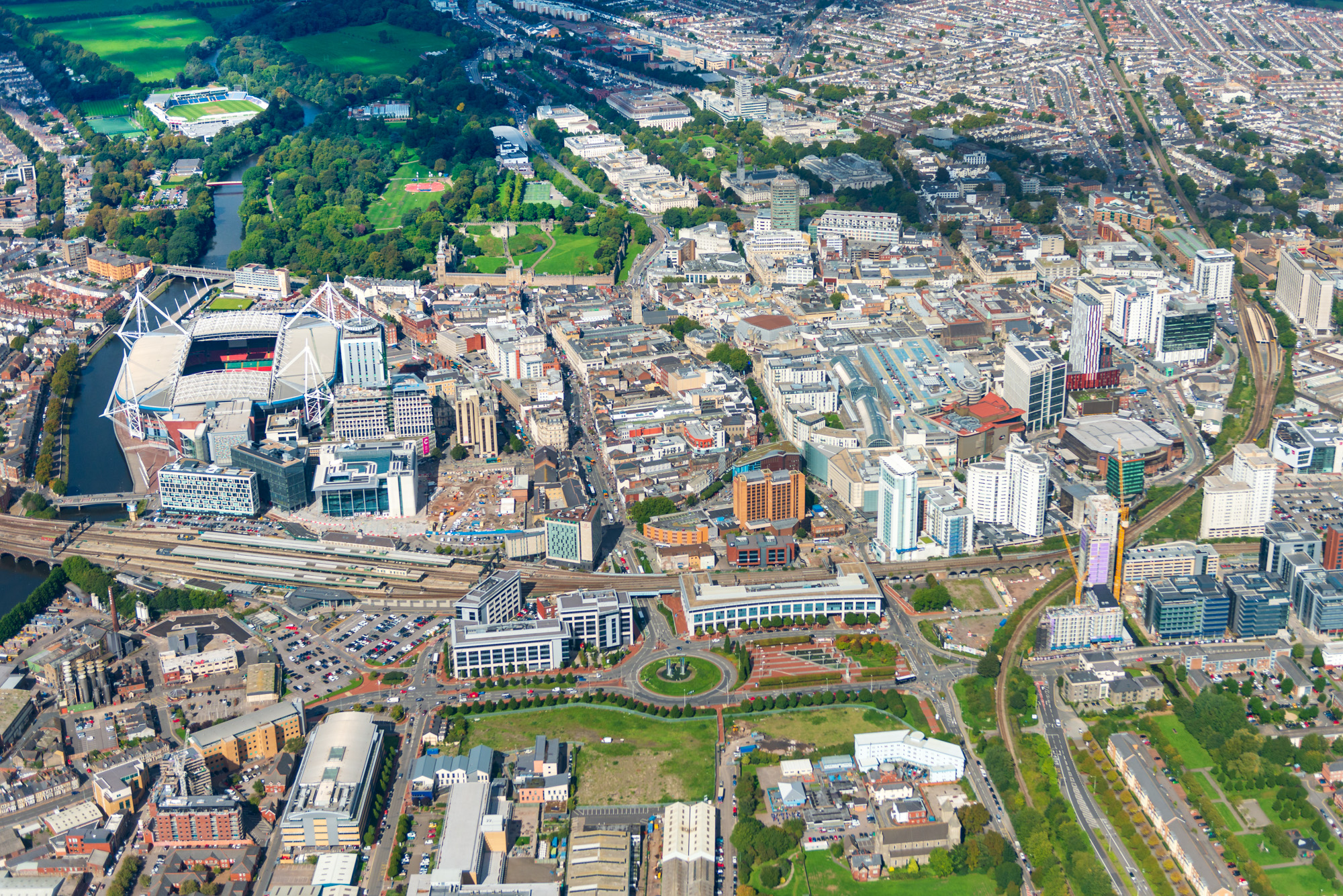 Cardiff, Wales helicopter and drone aerial photographer Andrew Hazard