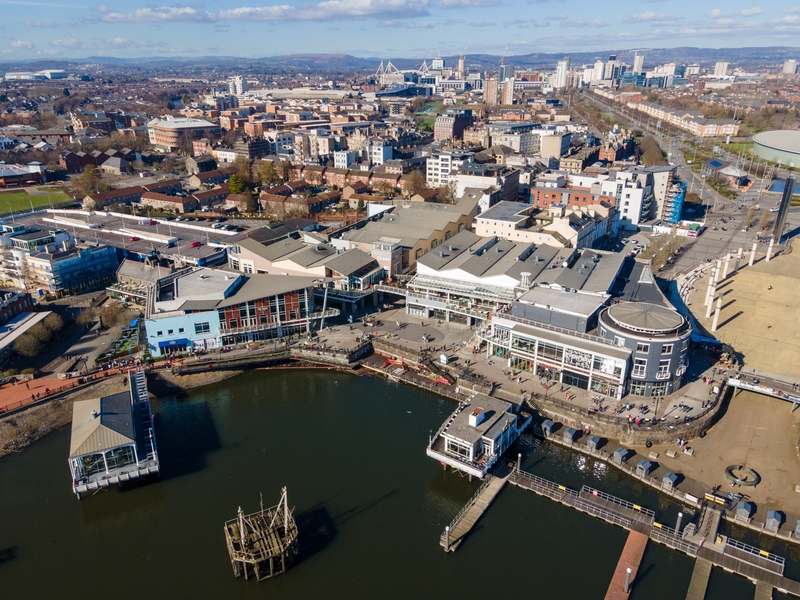 Cardiff, Wales helicopter and drone aerial photographer Andrew Hazard