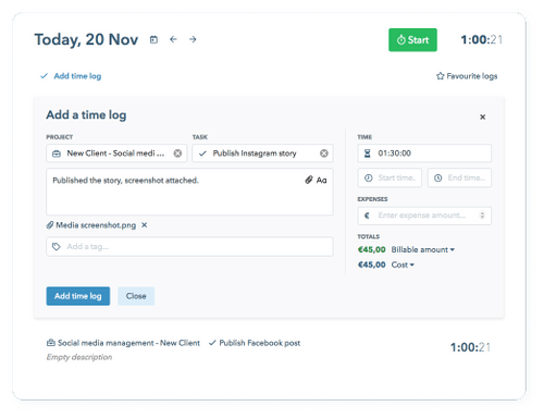Time Reporting App | My Hours