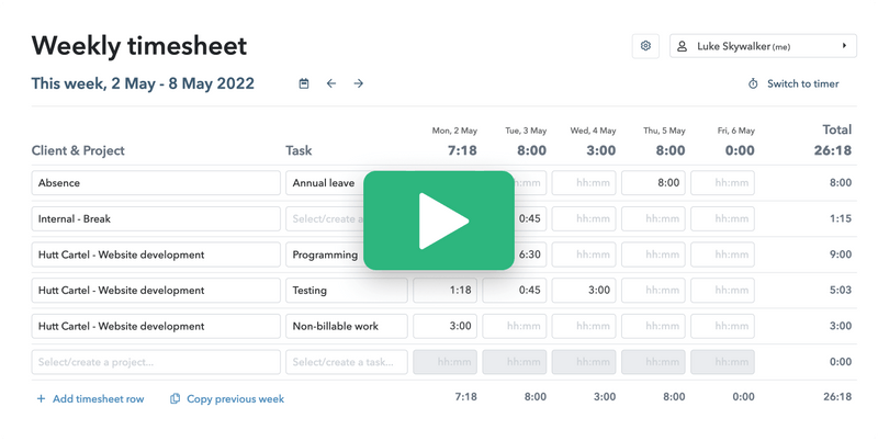 Free Online Timesheet App | My Hours