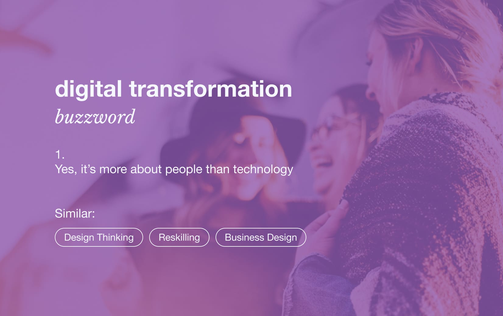 Digital transformation is more about people than technology