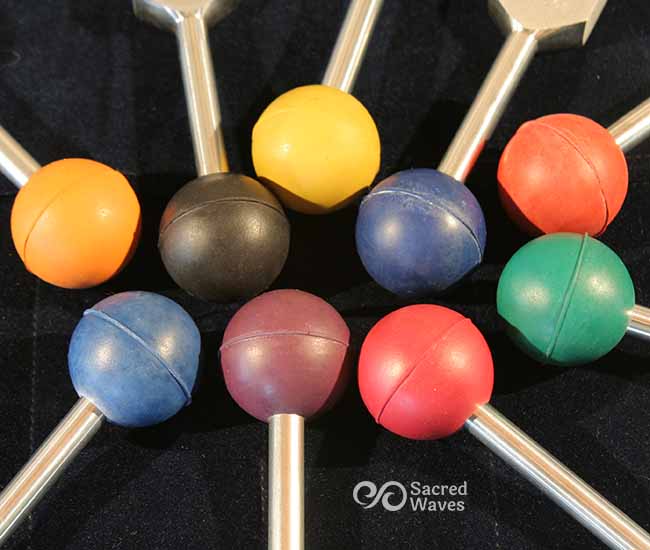 9 Colored Chakra Balls | Tuning Forks | Sacred Waves