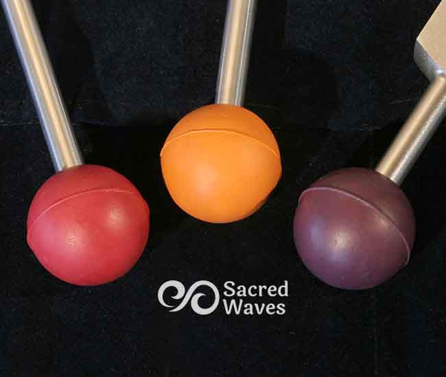 3 Colored Chakra Balls | Tuning Forks | Sacred Waves