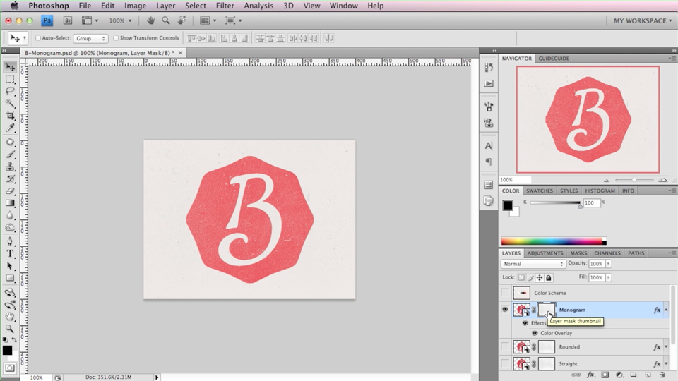 How To Create a Monogram Style Logo In Illustrator - Brent Galloway