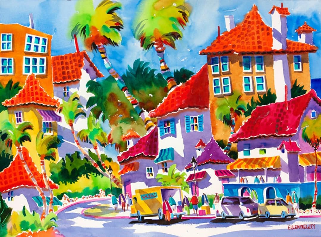 Tourist Season II | Ellen Negley Watercolors