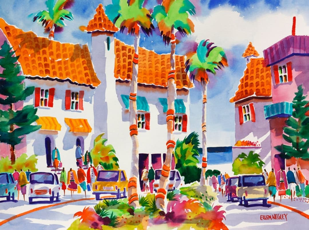Downtown Venice II | Ellen Negley Watercolors