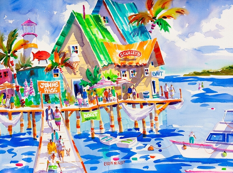 Johns Pass | Ellen Negley Watercolors