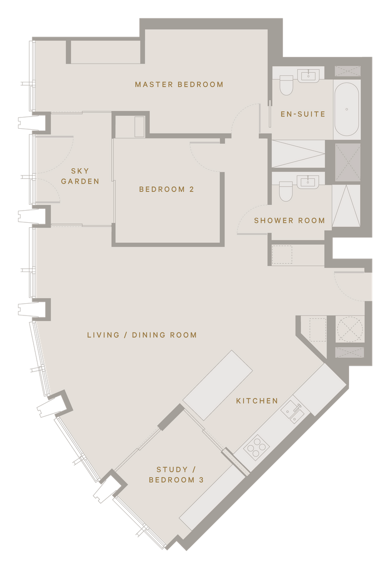 Southbank Tower, London. Exclusive apartments to rent.