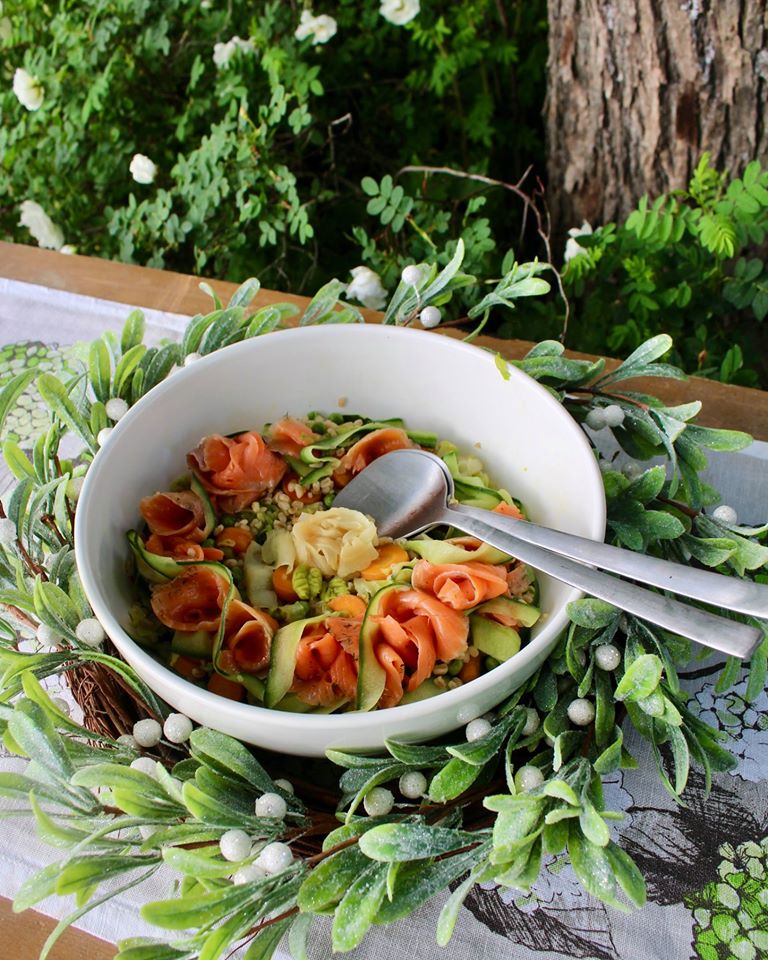 Kesäinen salaattisushi speltistä - Birkkalan reseptit