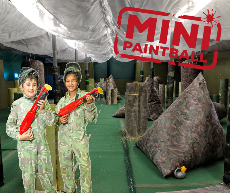 Mini Paintball Birthday Parties in Edmonton at Laser City