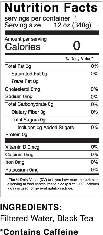 Nitrogen-Infused Cold Brew Black Tea Cans | Quivr