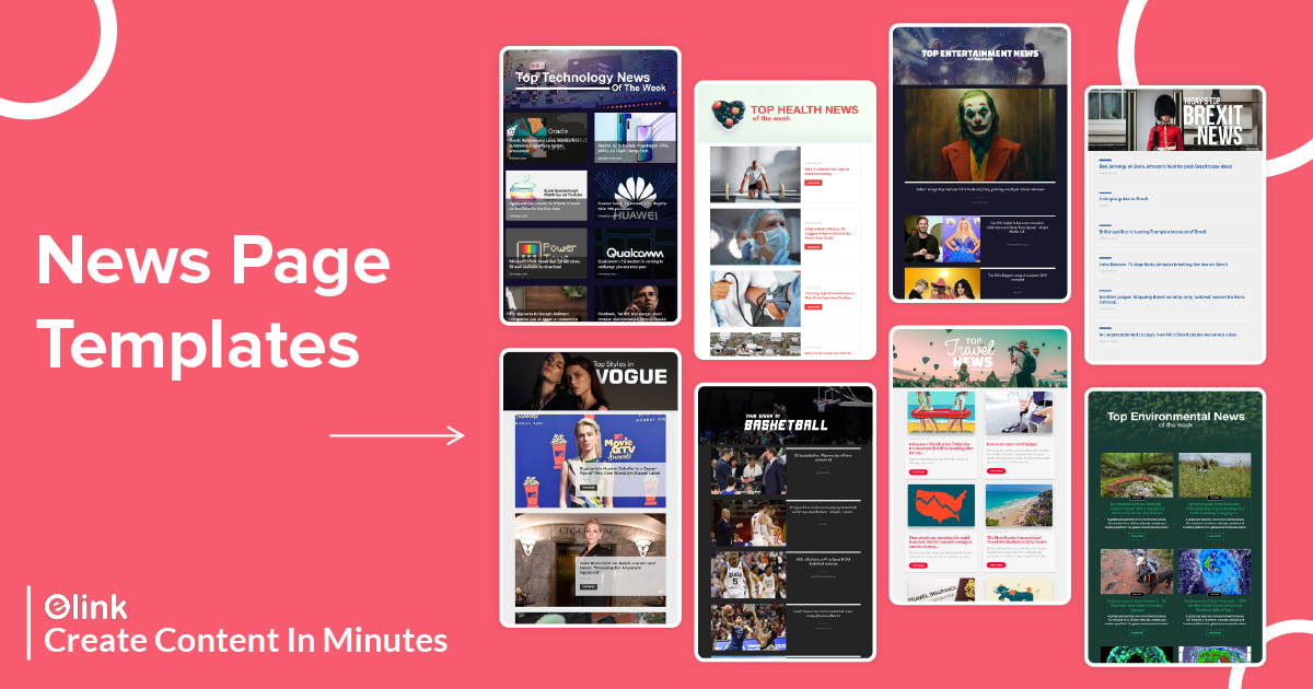 News Curation Templates | elink.io