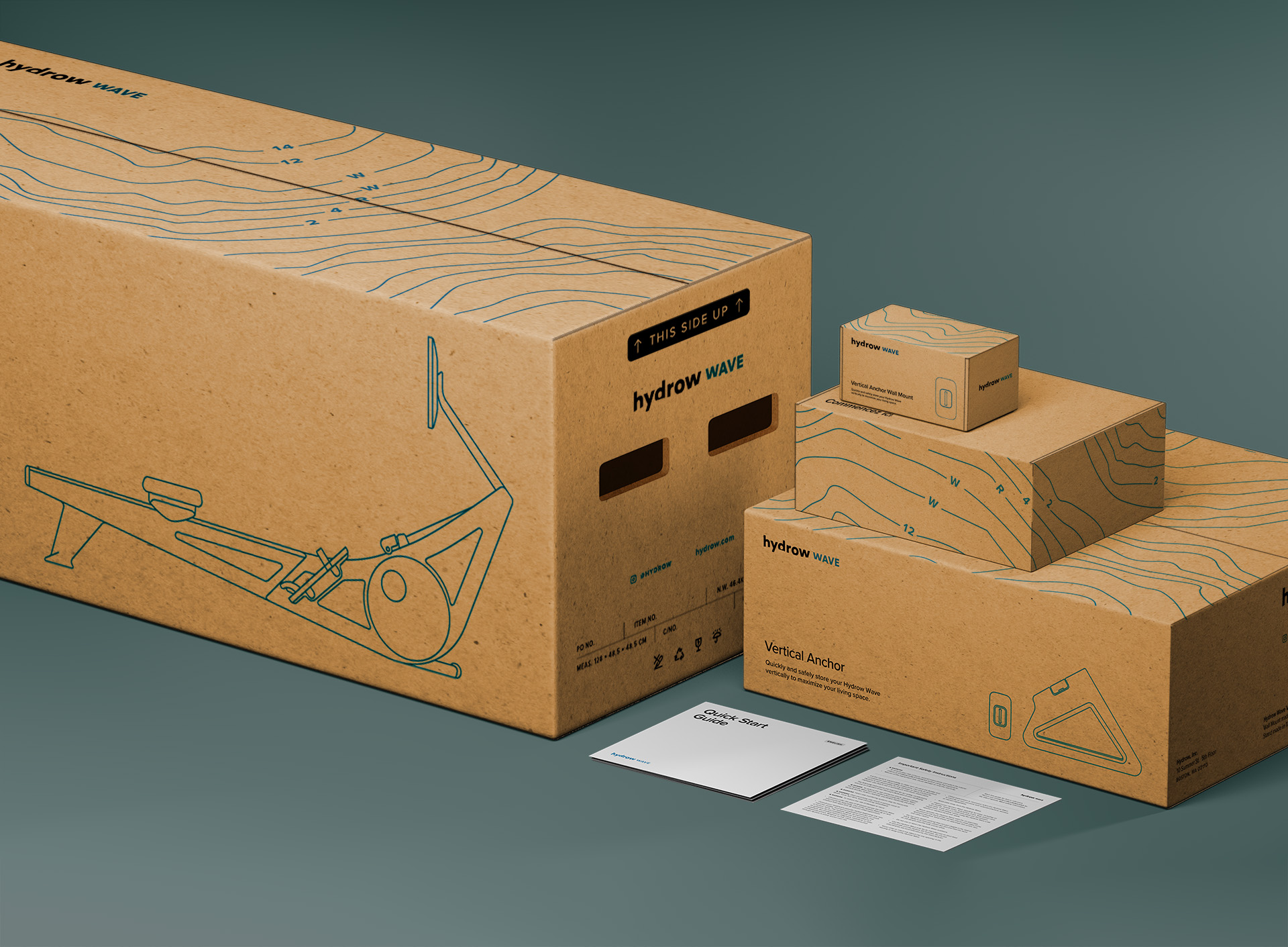 Hydrow Wave Packaging Design