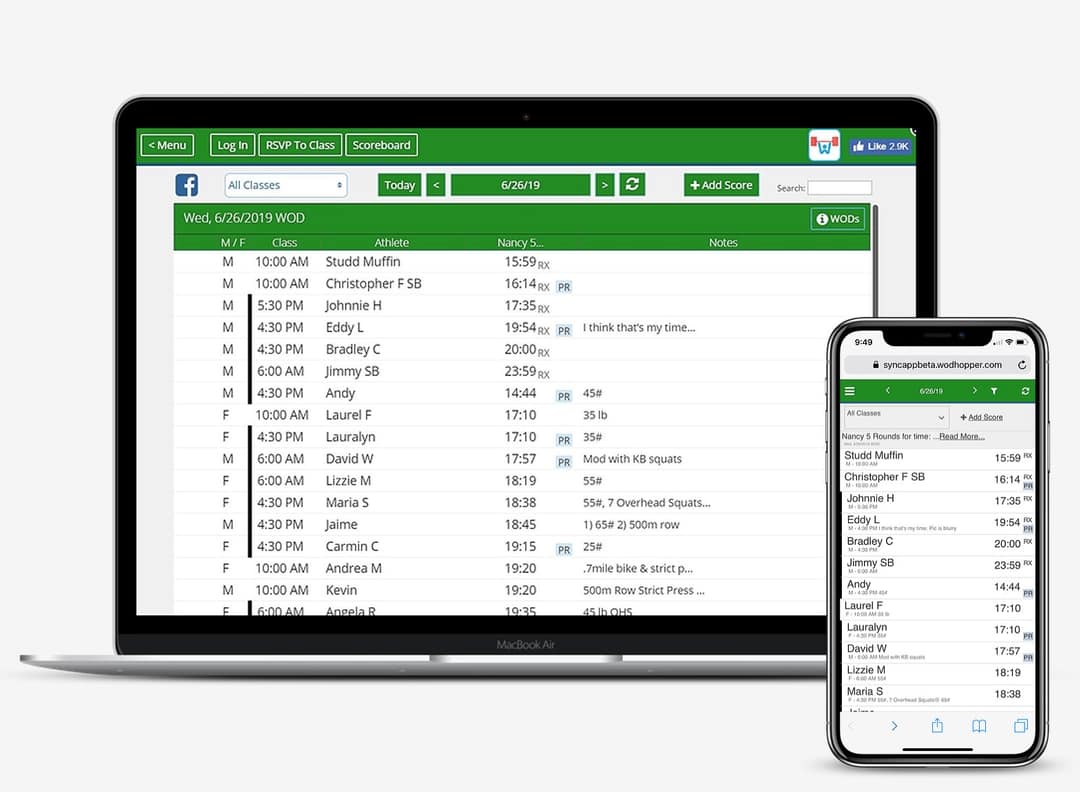 Gym Check-In Software, Payment Processing, WOD Tracking & More
