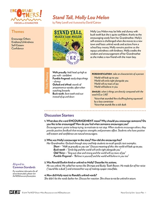 Teacher Resources | Encourage Others Lessons