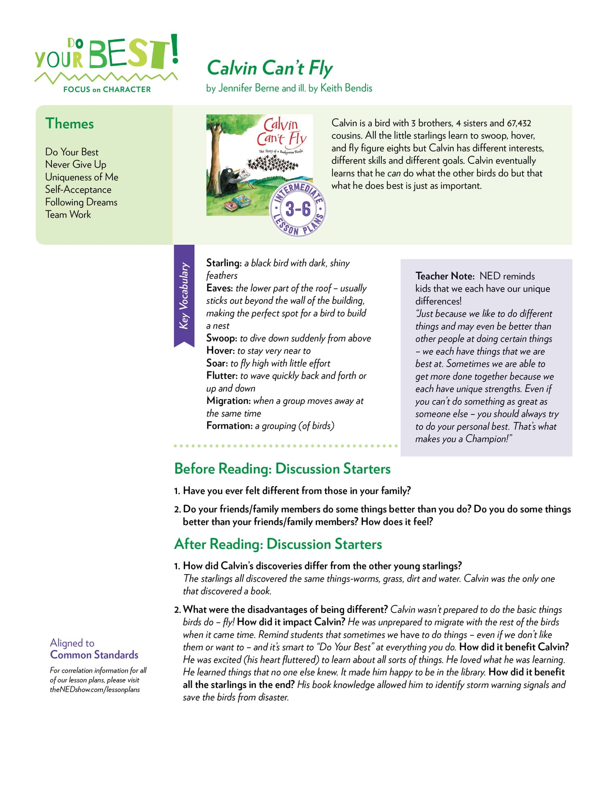 Teacher Resources | Do Your Best Lessons