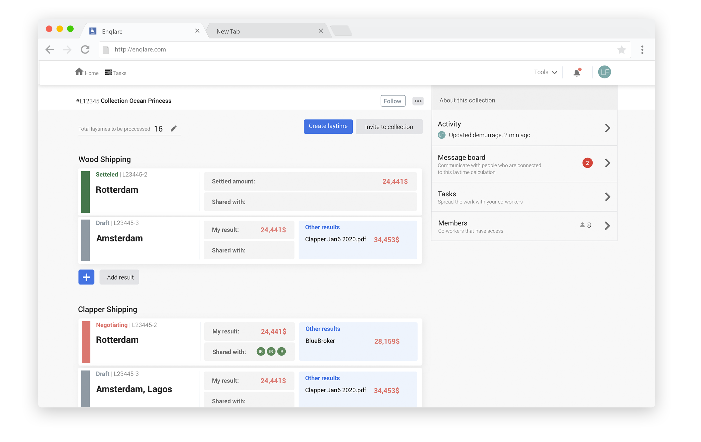 Enqlare | Digital platform for bulk freight