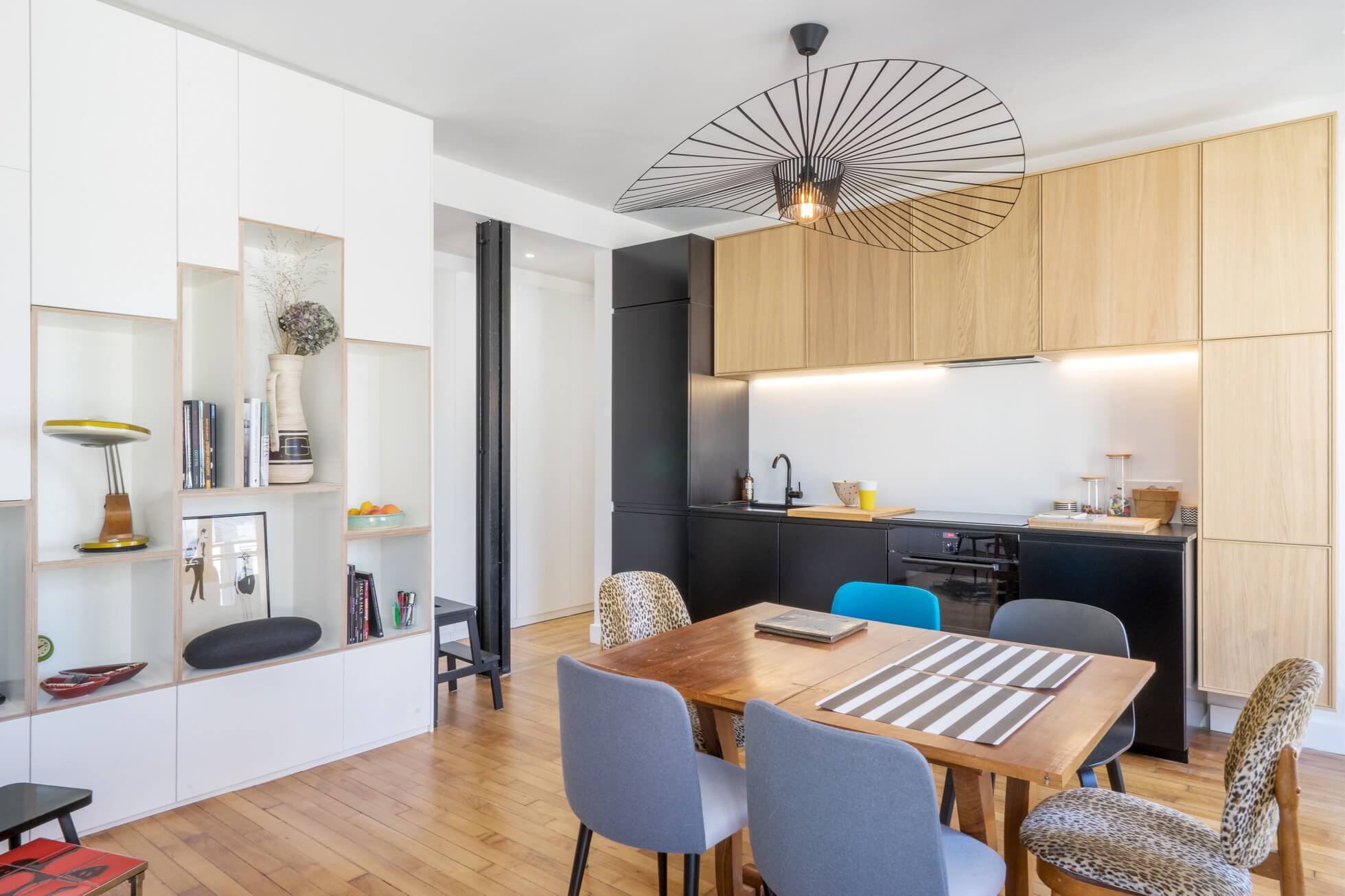 Transformation d'un T2 en T3 à Paris par BAM Archi