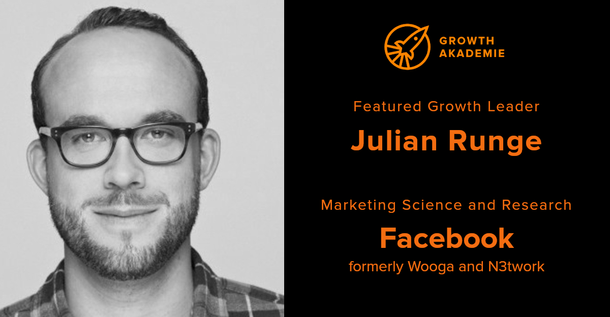 Julian Runge confirmed as speaker at Growth Akademie