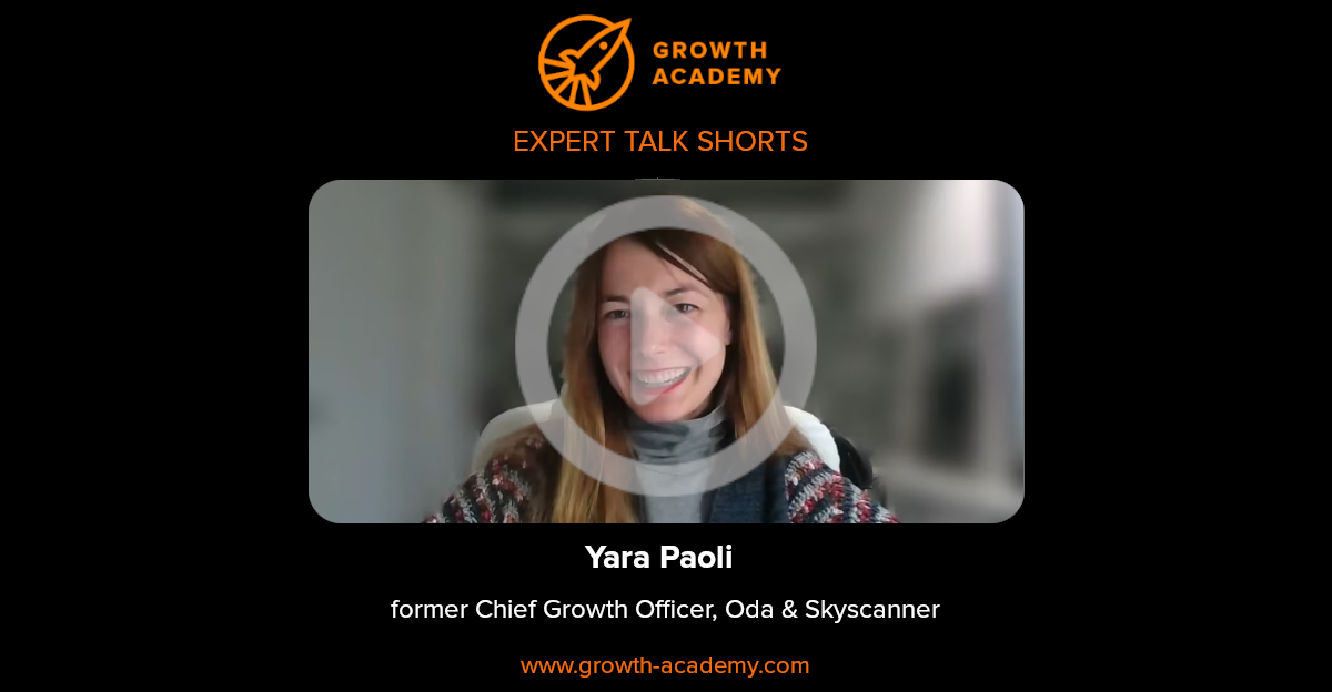 Growth Academy Shorts: Yara Paoli on "Ways to identify product-market-fit"