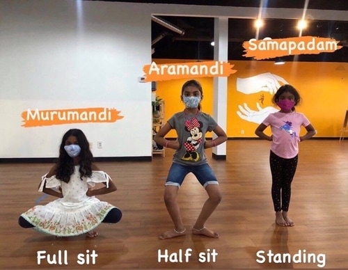 The 3 main positions in Bharatanatyam!