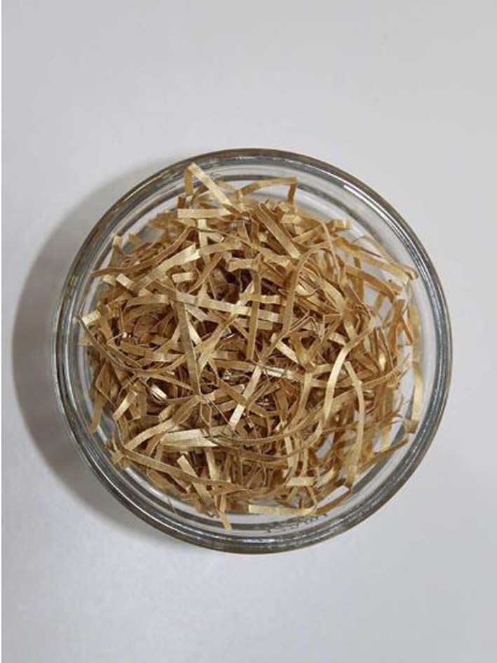 Gold Shredded Paper ( for cookie boxes) 50g 2mm wide