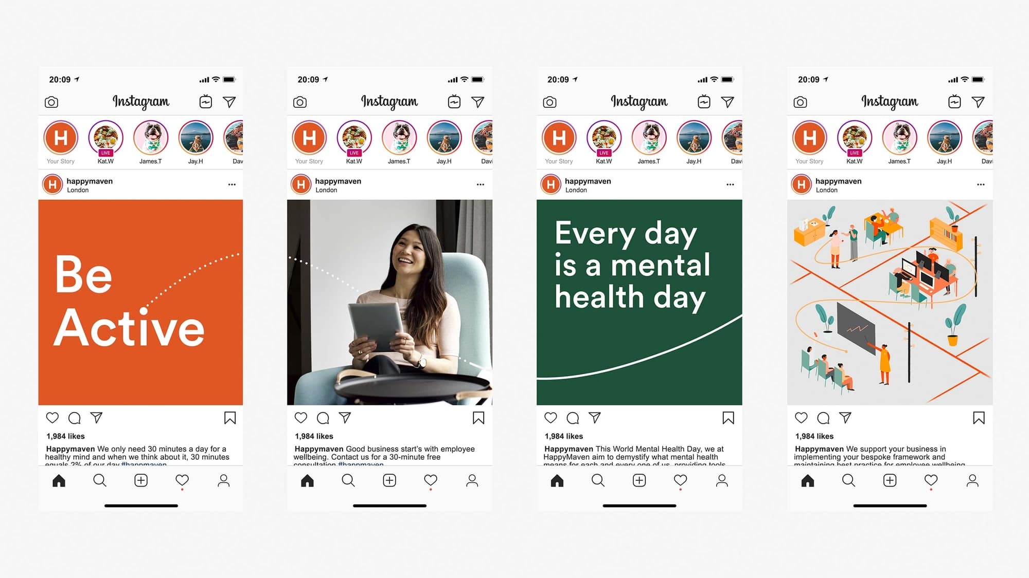 Boldly: HappyMaven – Branding / Web design / Print / Campaign