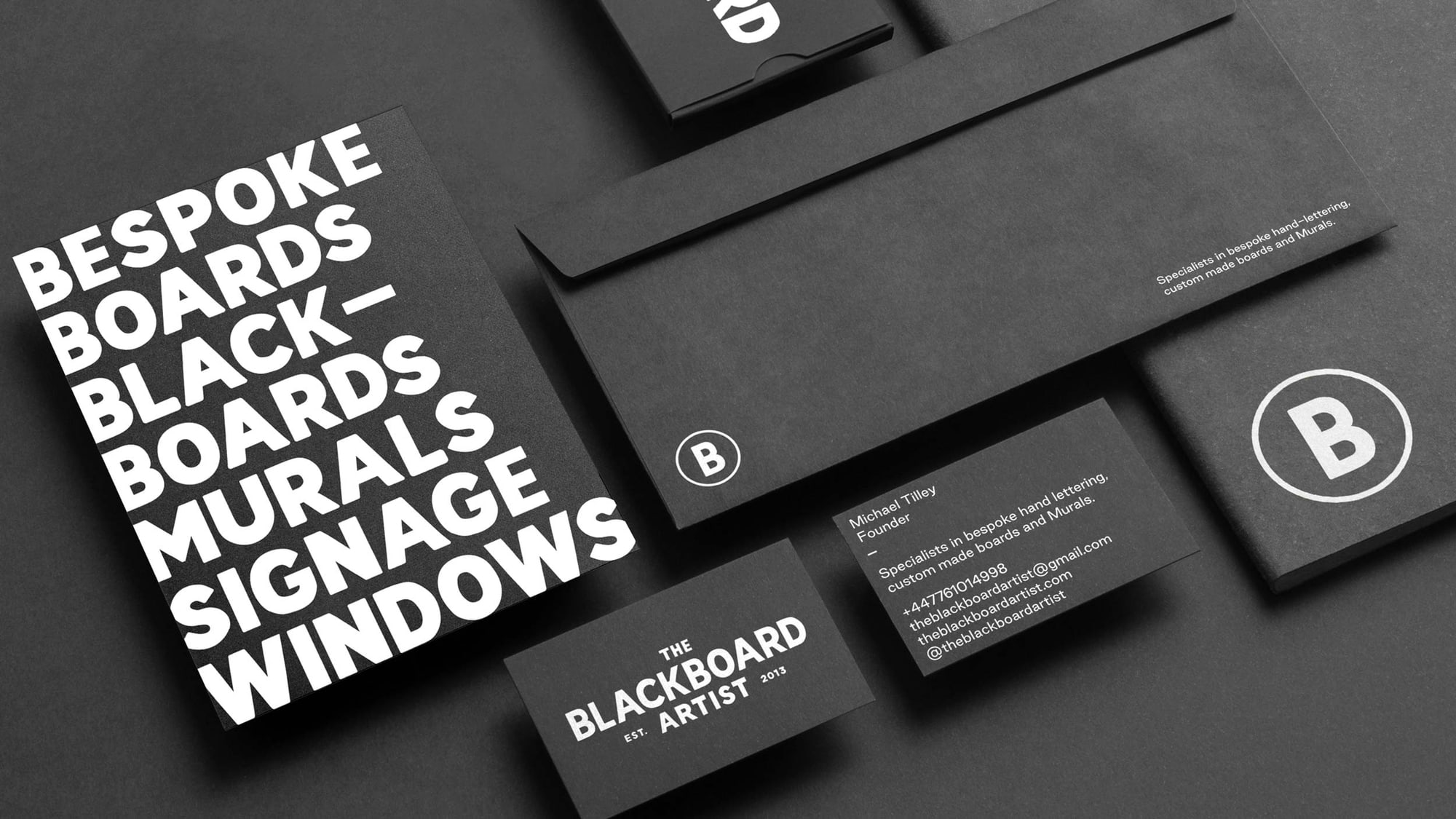 Boldly: The Blackboard Artist – Branding / Web design / Print / Campaign
