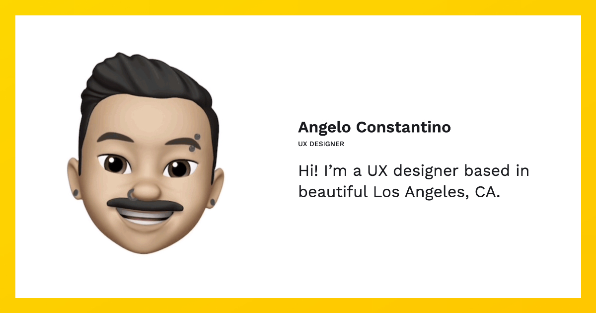 Angelo Constantino - UX Designer
