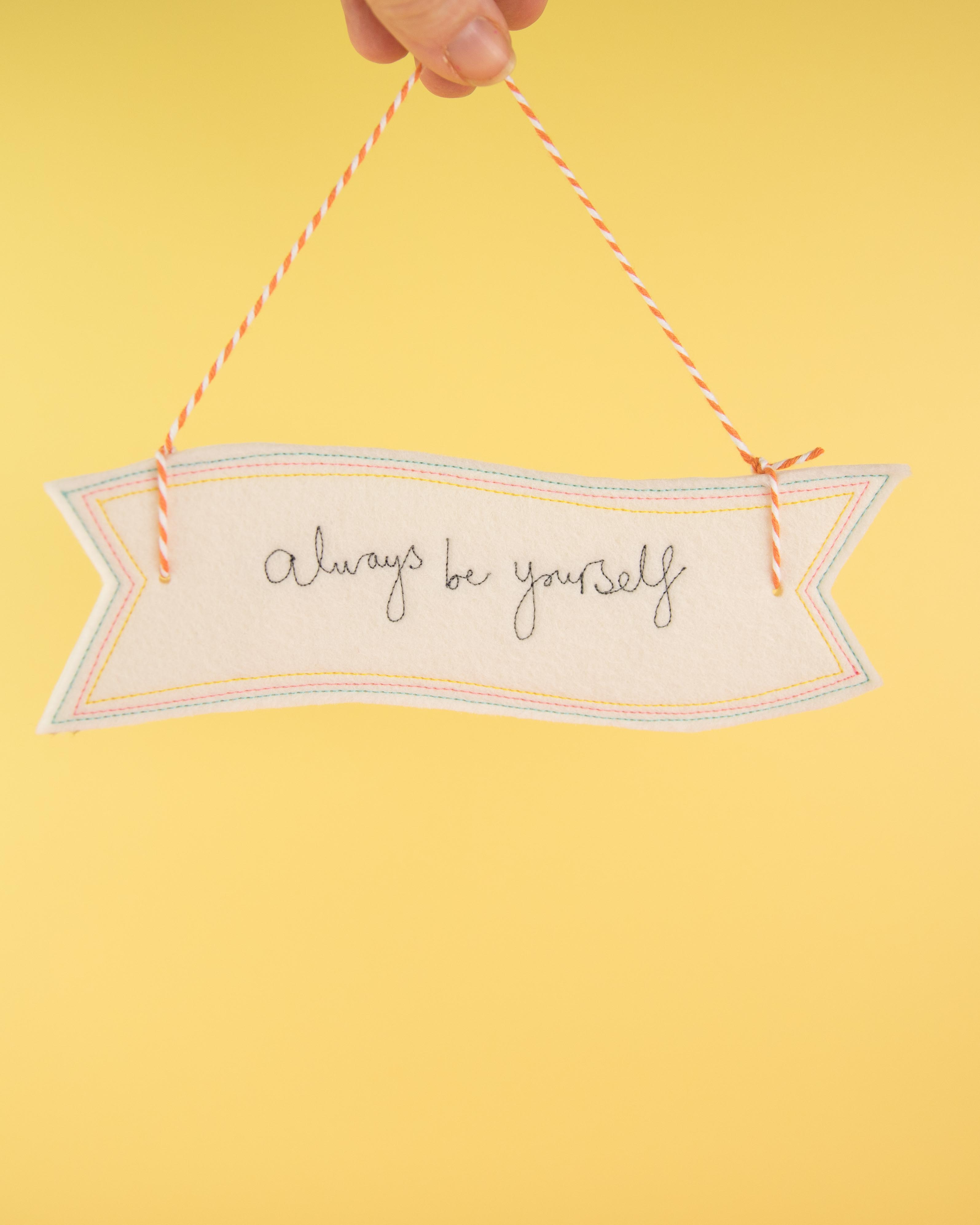 Colourful Always Be Yourself Banner