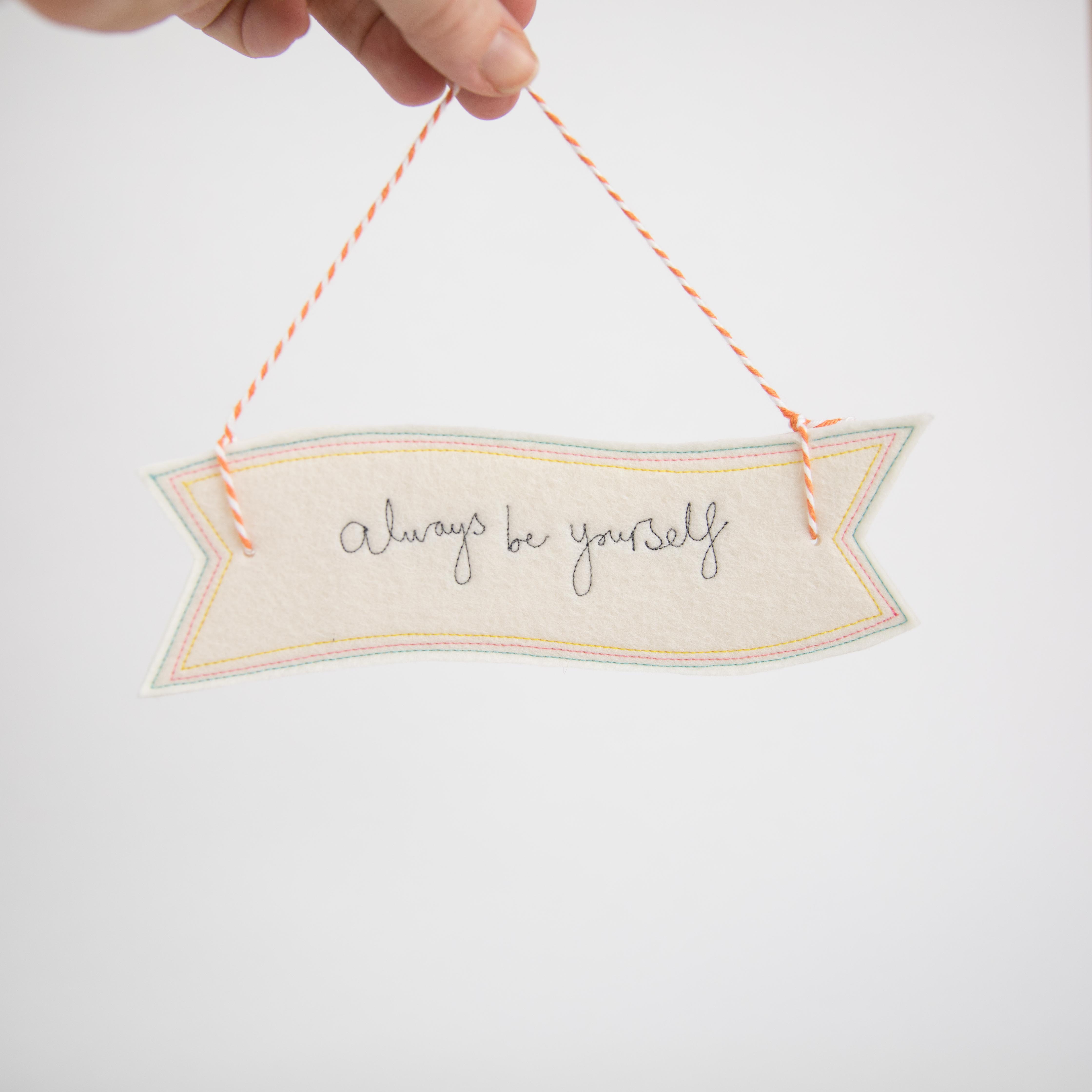 Colourful Always Be Yourself Banner