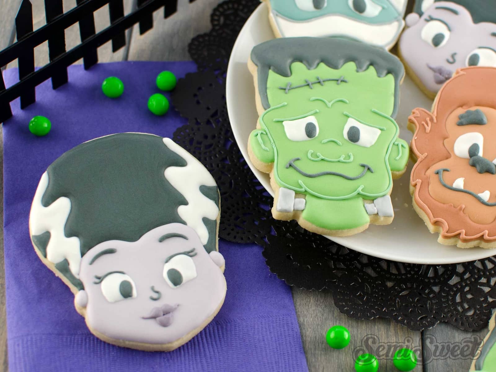 How to Make Bride of Frankenstein Cookies