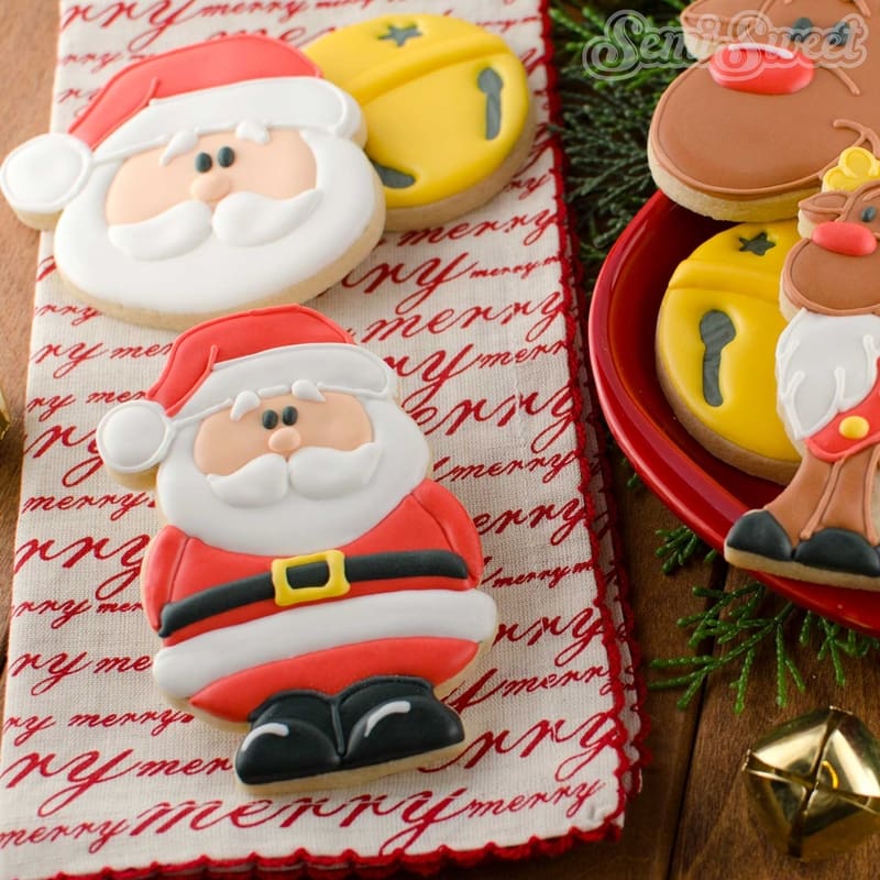 How to Make Santa Beard Plaque Cookies