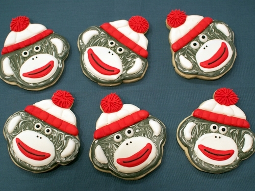 Sock Monkey Cookies and Custom Templates