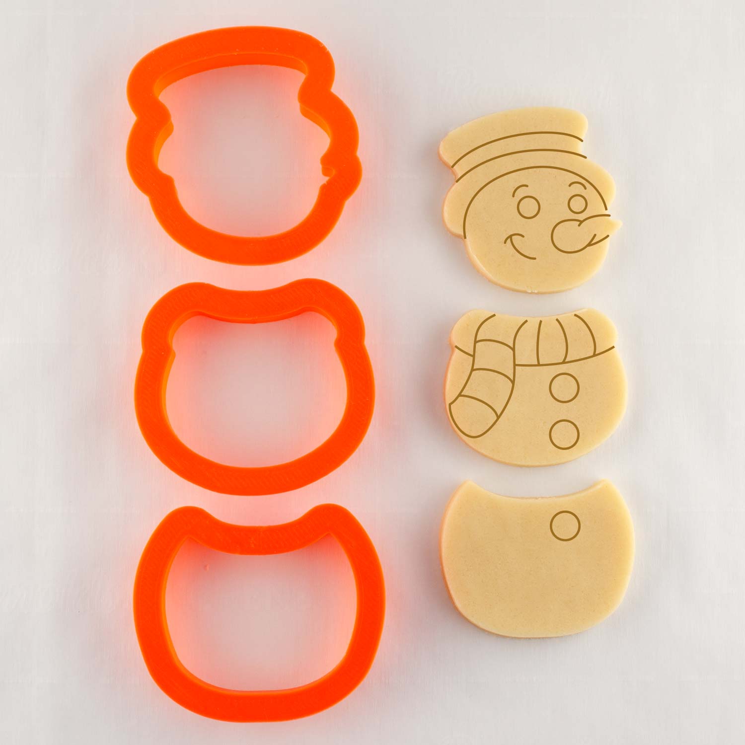 How To Make A Snowman Cookie Set