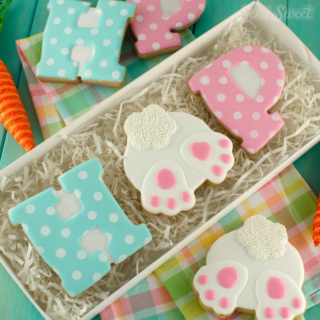 Decorate a Cute Easter Bunny & Chick Cookie Platter