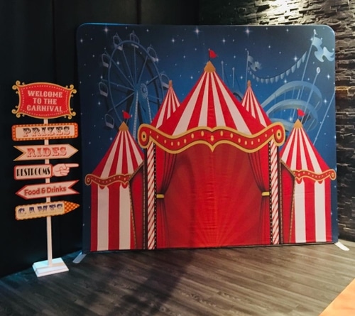 Circus Tent Backdrop - Circus Theme