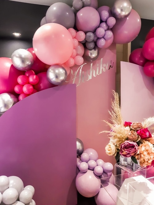 3 piece Semi Arch Backdrop