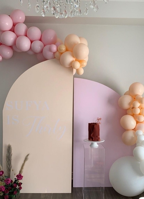 2 Piece Semi Arch Backdrop Set