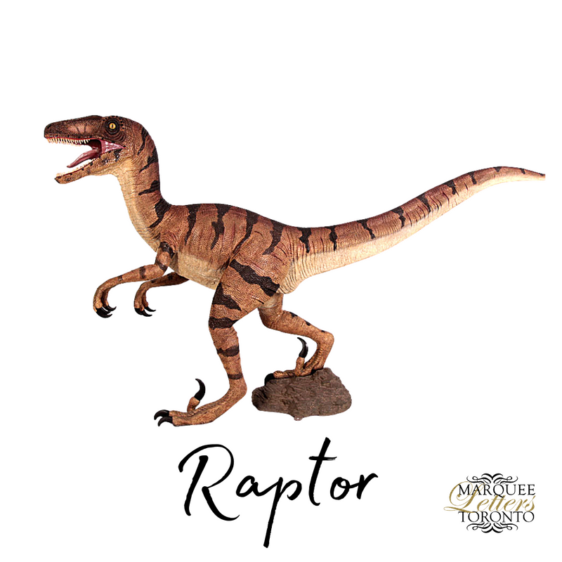 Brown Raptor statue